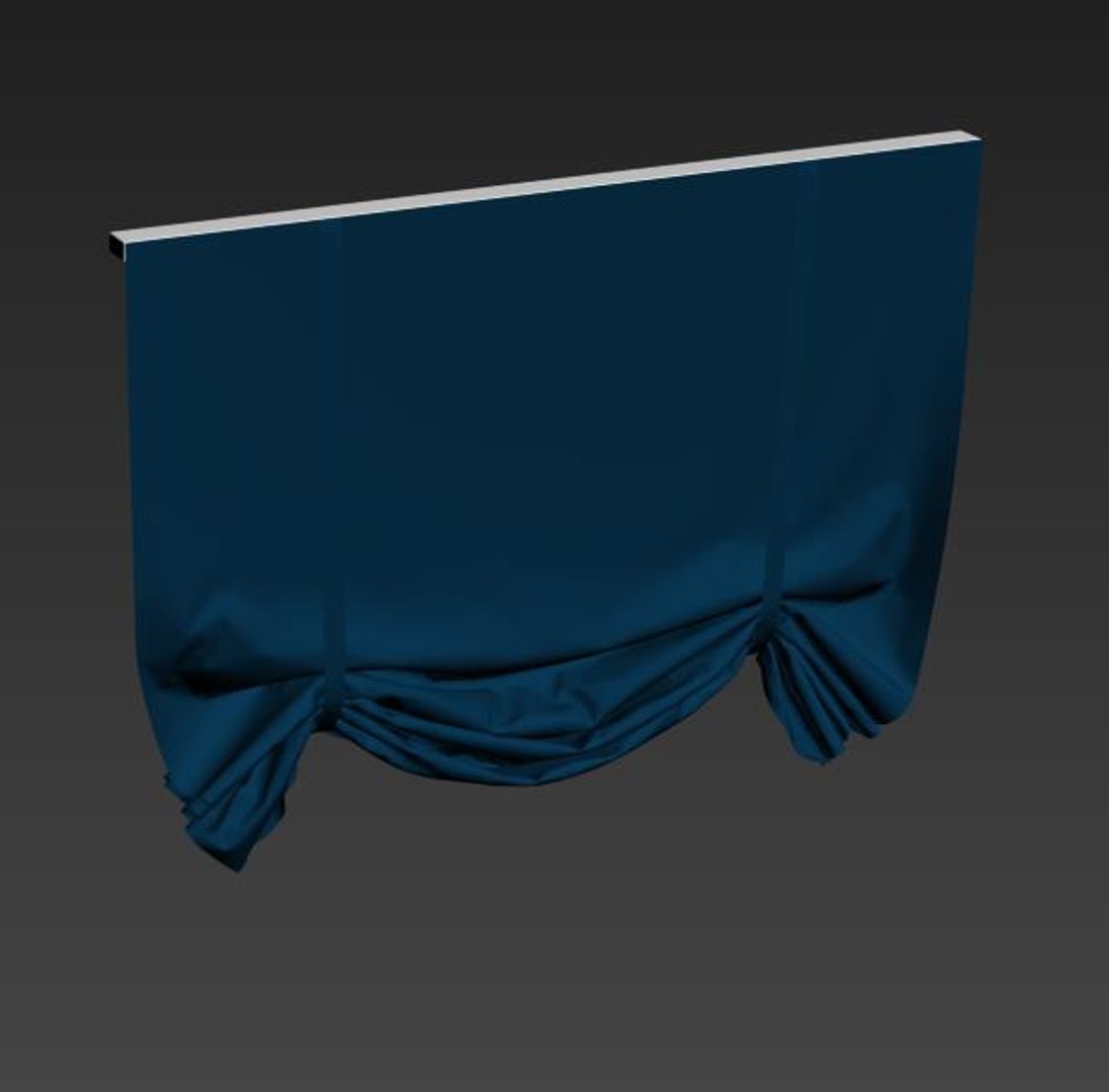 Roman Shade 3d Model