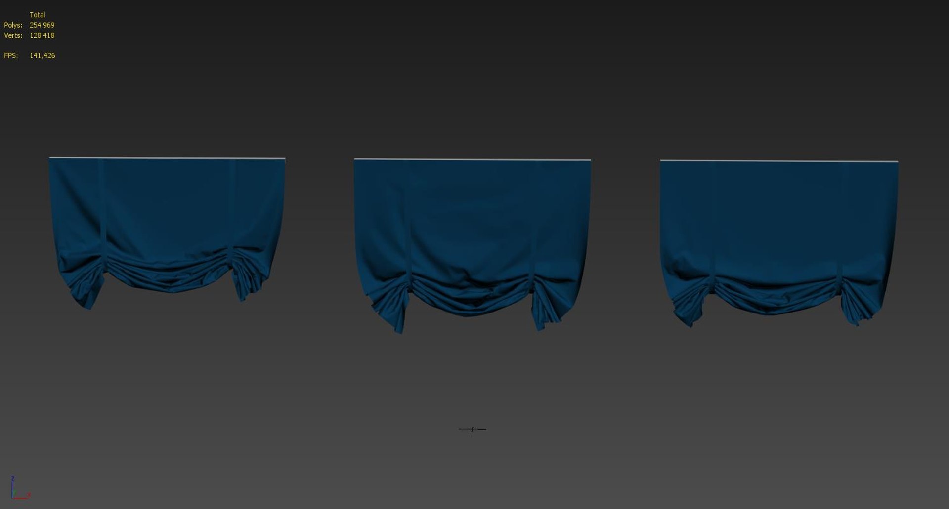 Roman Shade 3d Model