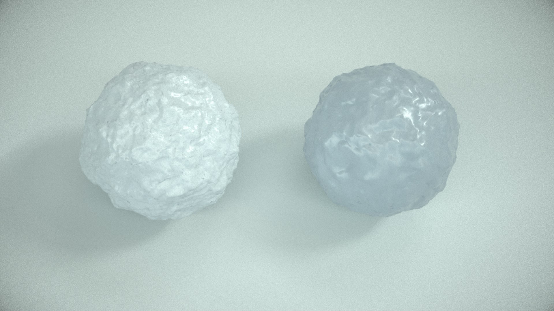 Snowball And Iceball With Materials 3D Model - TurboSquid 1955336
