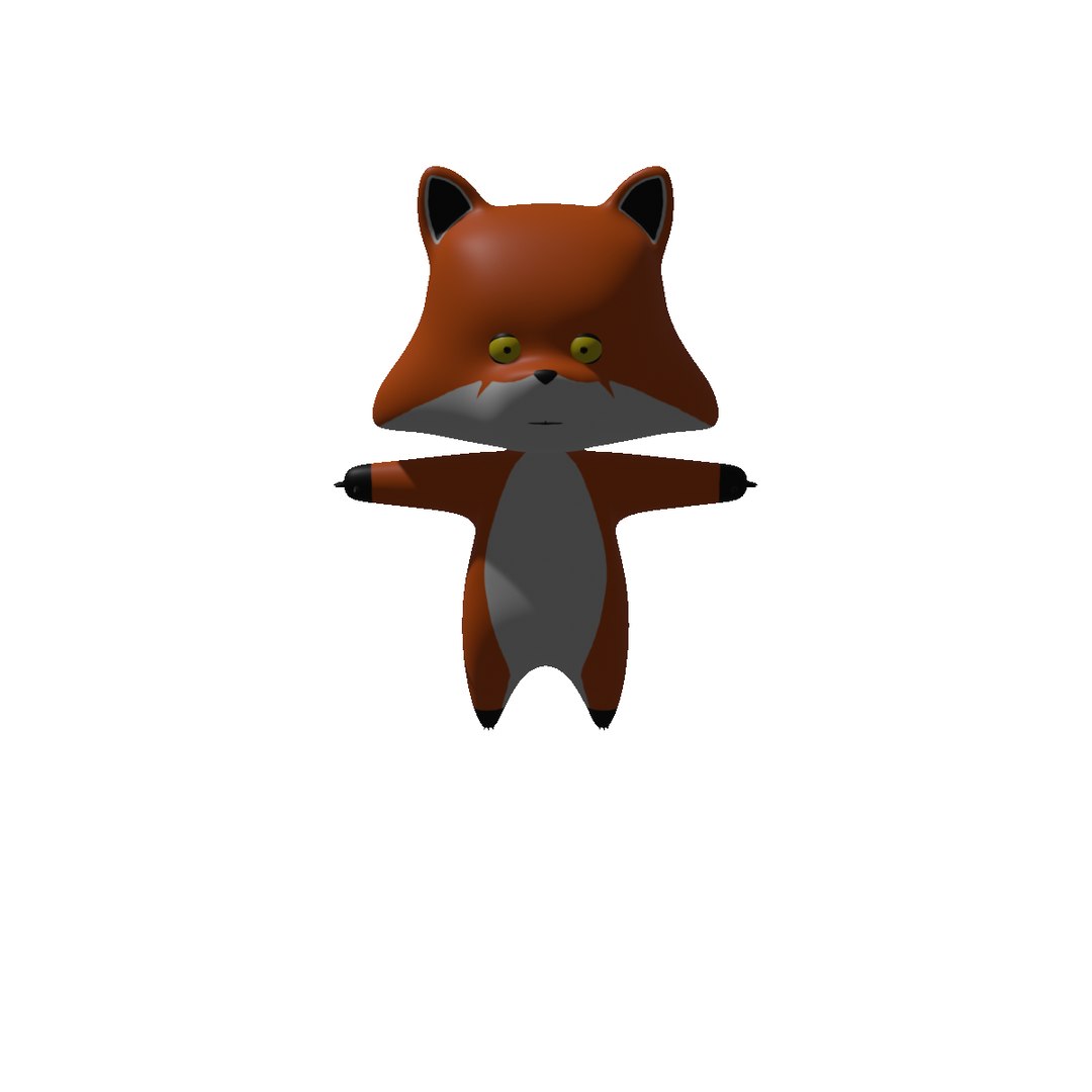 Fox Cartoon 3D Model - TurboSquid 2022095