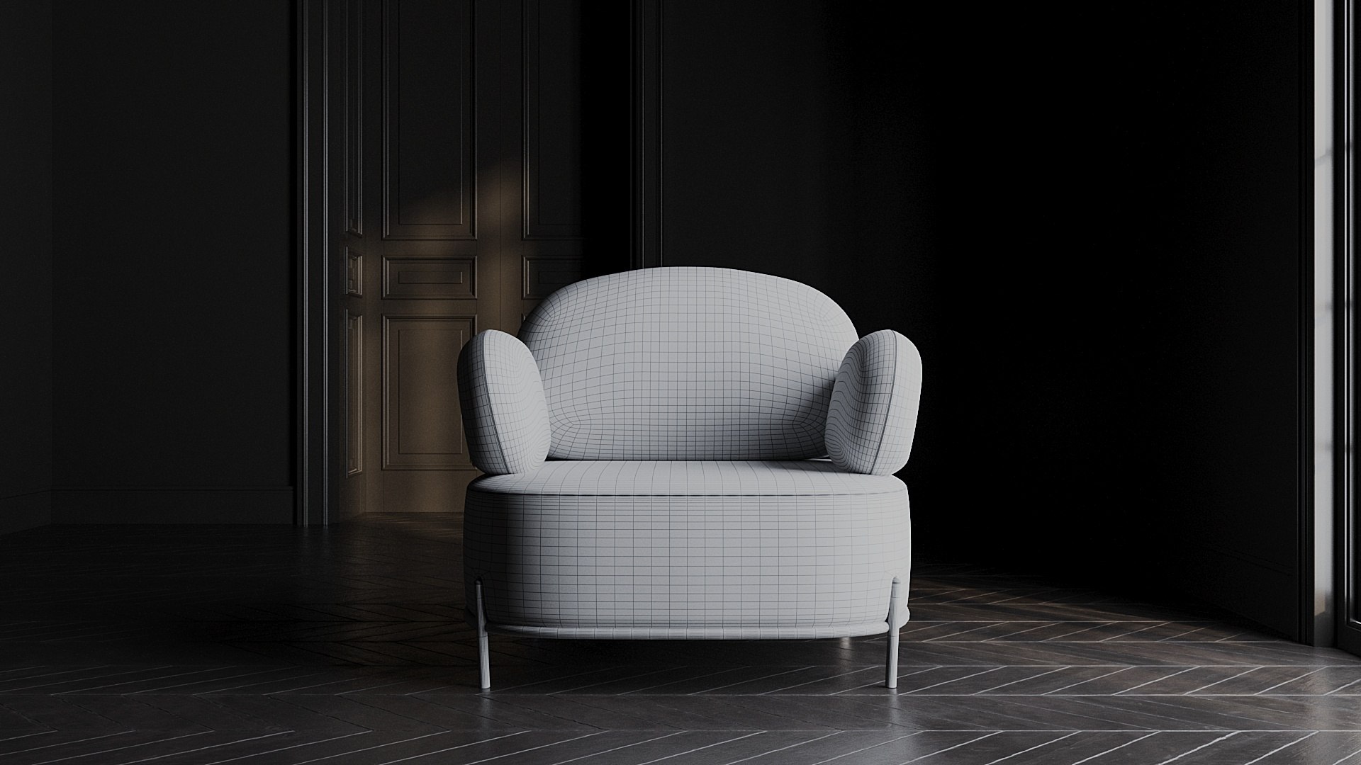 3D Armchair Coco - TurboSquid 2024447