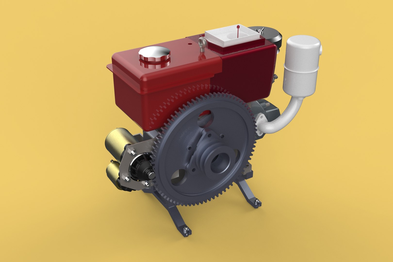 3D DIESEL ENGINE MACHINE - TurboSquid 2154196