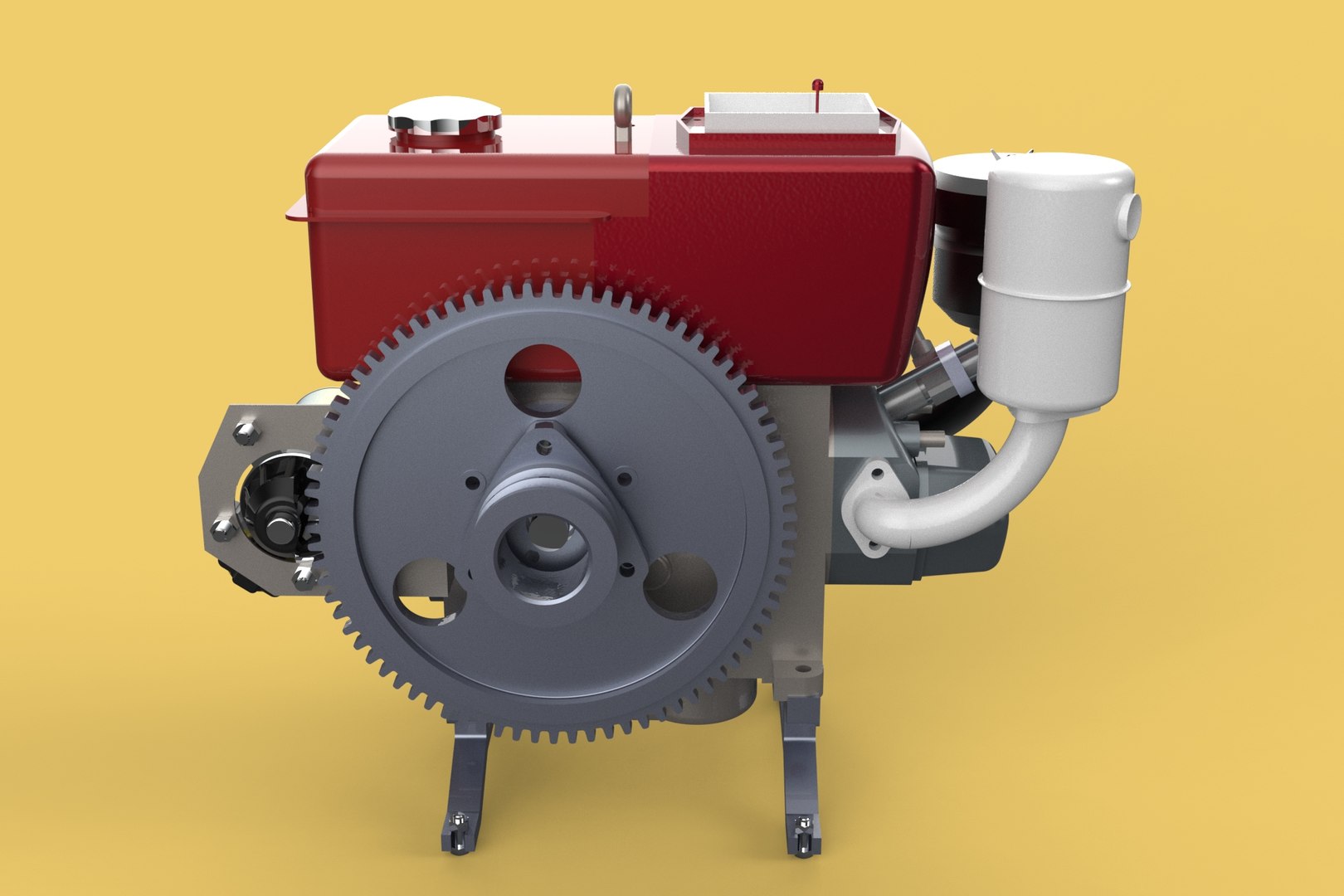 3D DIESEL ENGINE MACHINE - TurboSquid 2154196