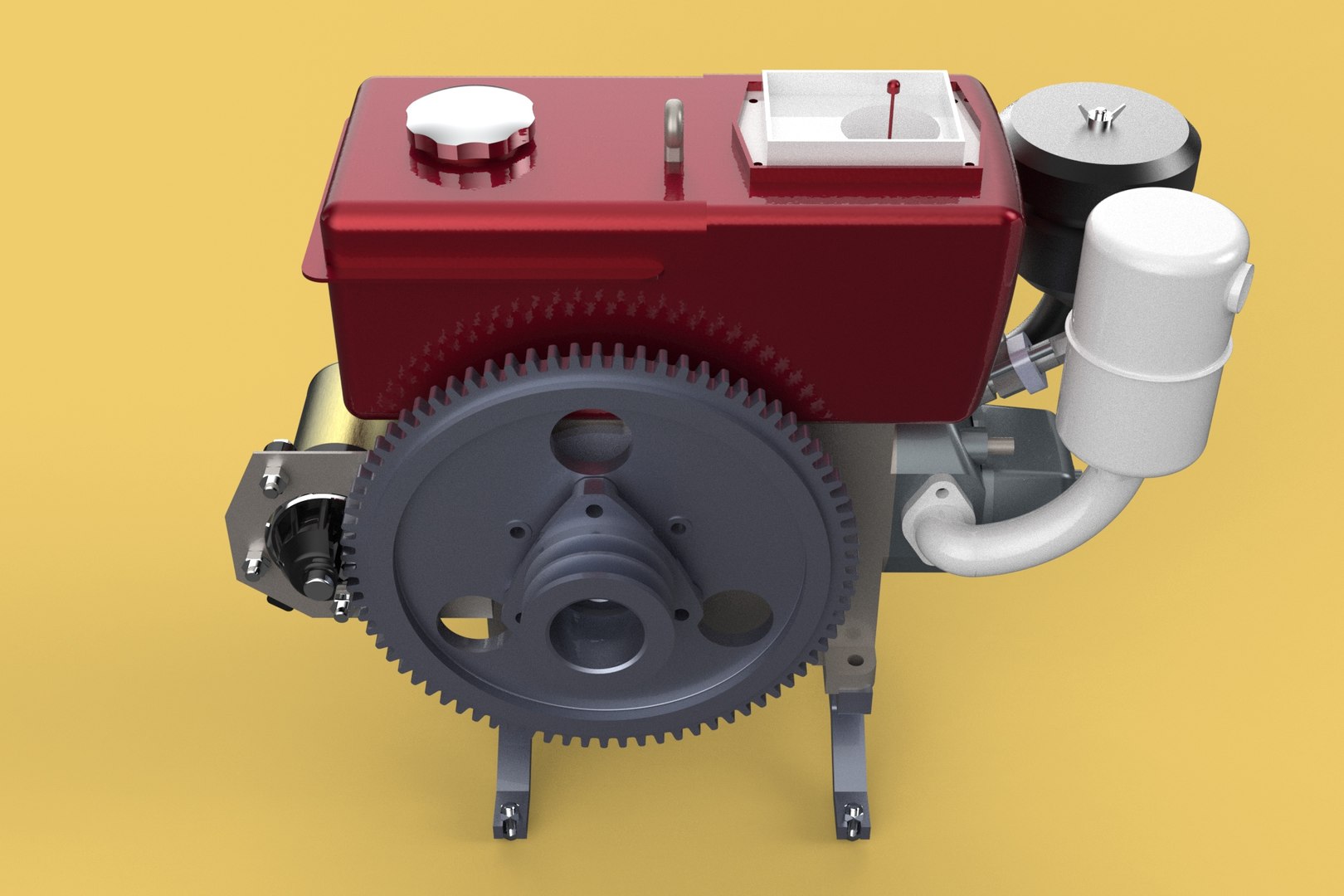 3D DIESEL ENGINE MACHINE - TurboSquid 2154196