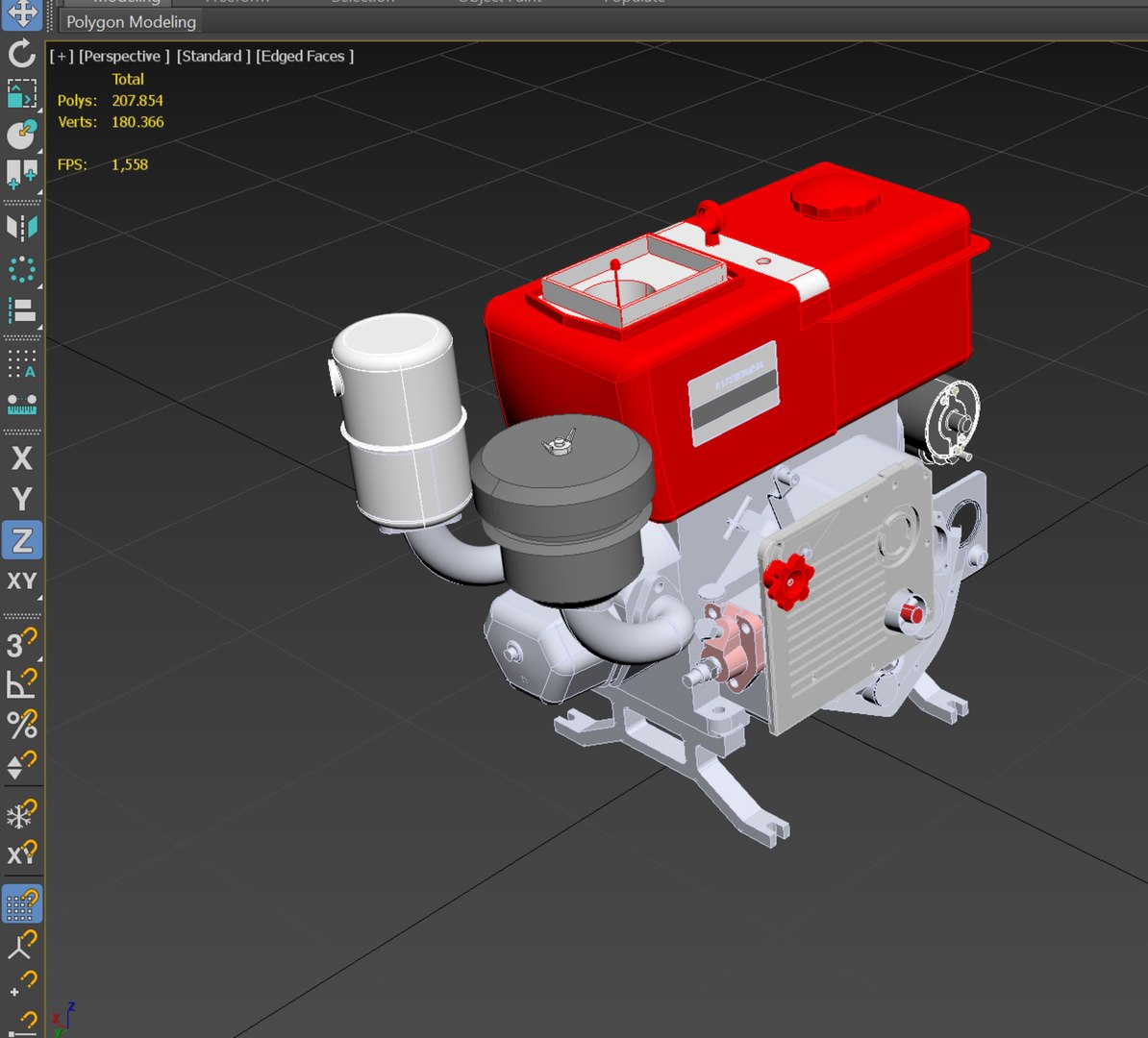3D DIESEL ENGINE MACHINE - TurboSquid 2154196