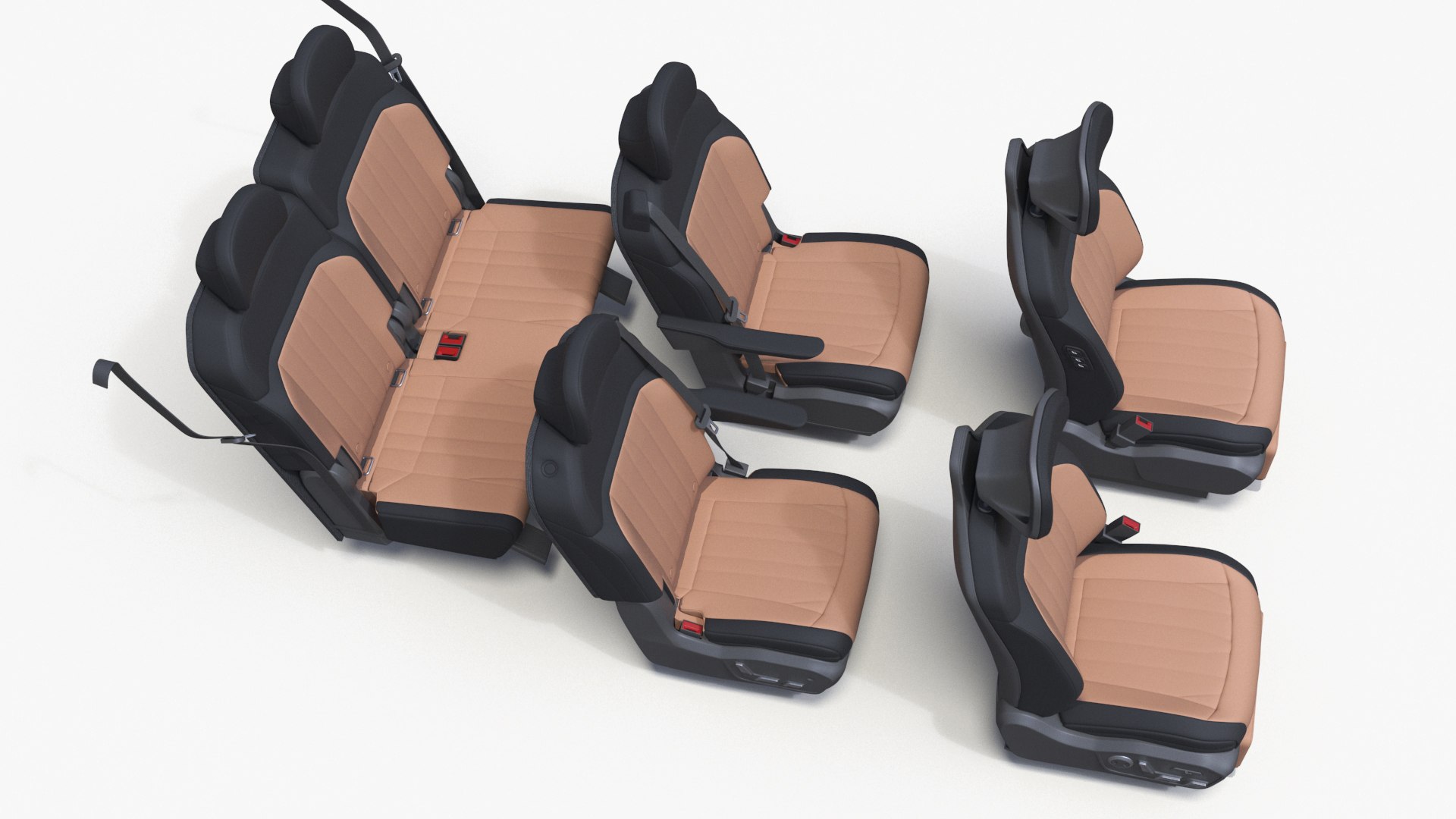 Vehicle Seats Row Interior Design 3D - TurboSquid 2343133