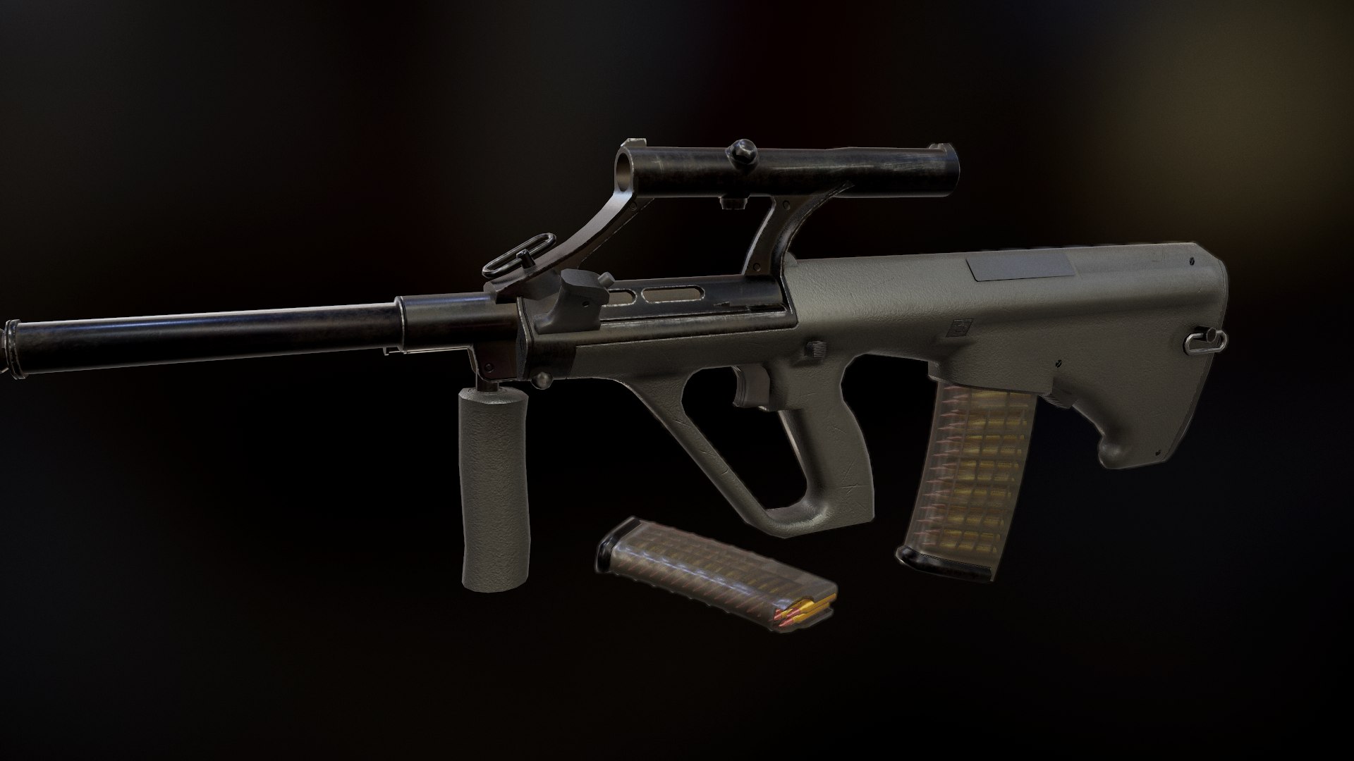 3D Steyr Aug - TurboSquid 1334497