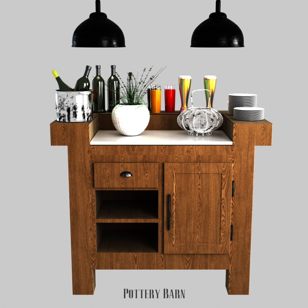 3D Rustic Ultimate Bar - Model - TurboSquid 1179860