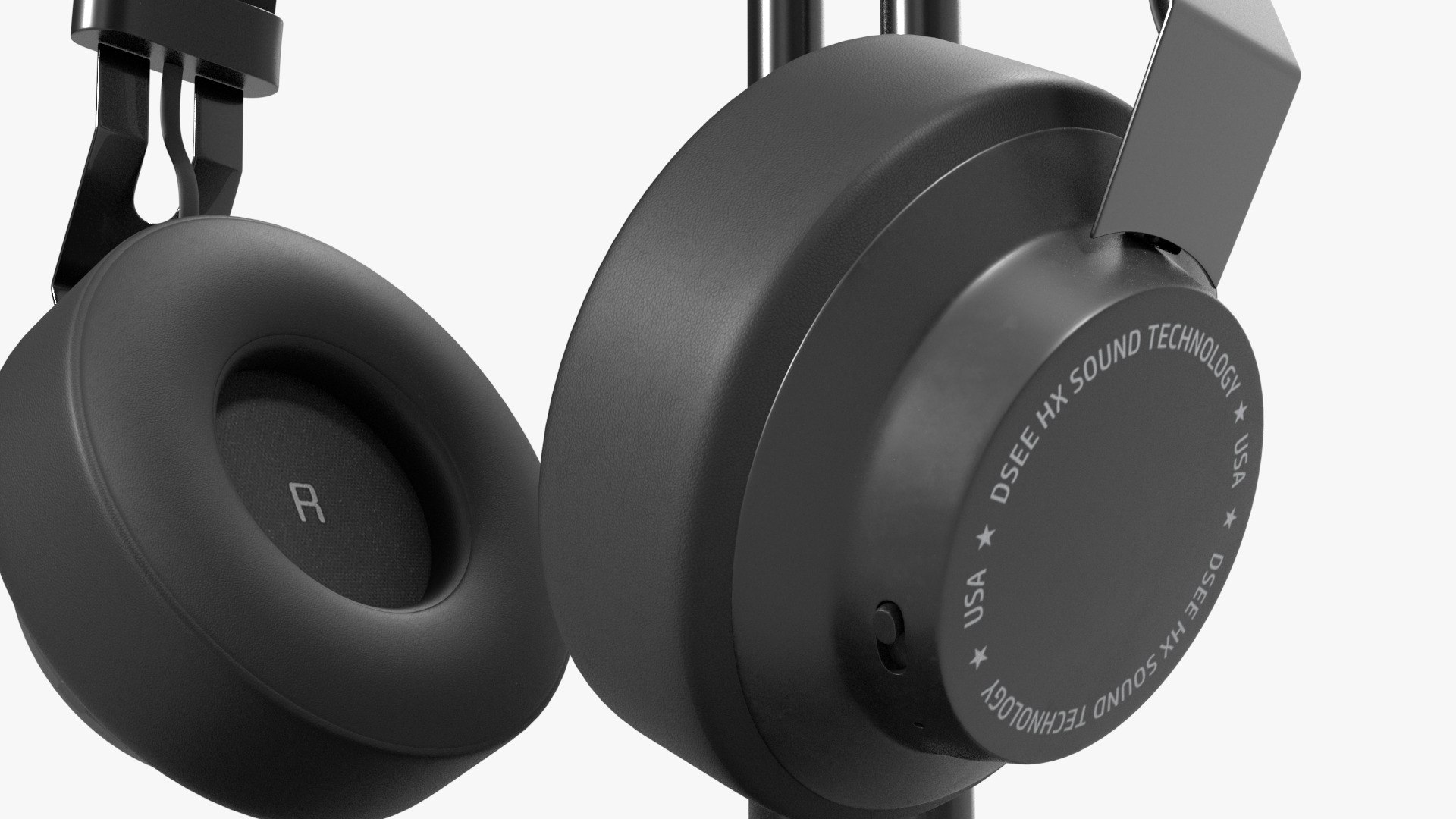 Bluetooth wireless headphones black model - TurboSquid 1585510