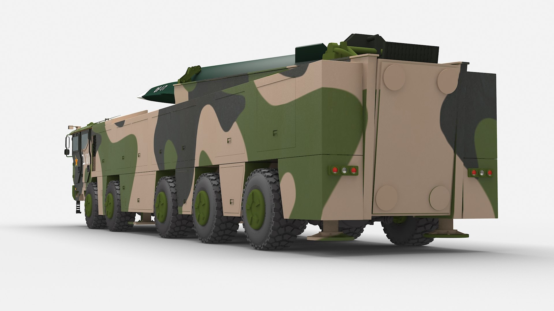 3D Chinese Df-17 Missile Model - TurboSquid 1490315