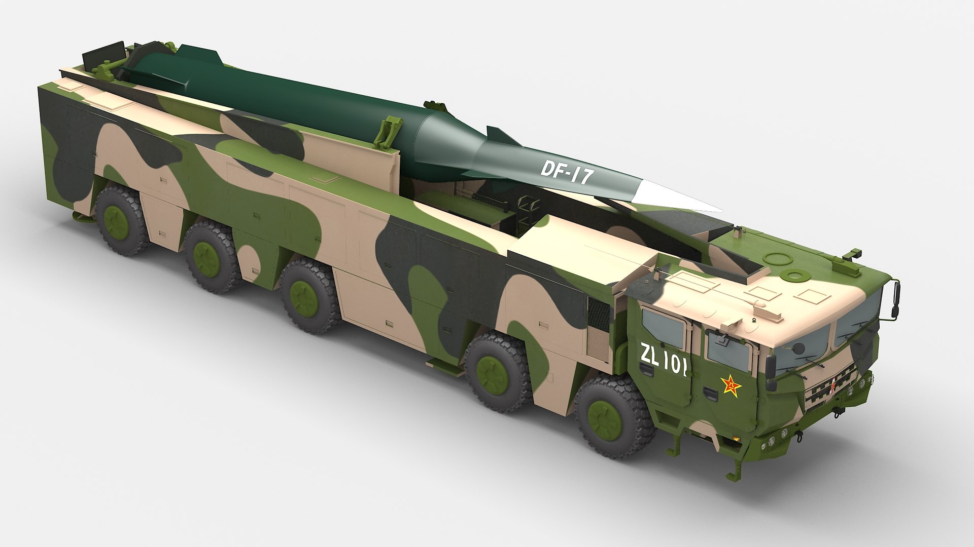 3D Chinese Df-17 Missile Model - TurboSquid 1490315