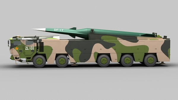 中国DF-17导弹3D模型 - TurboSquid 1490315