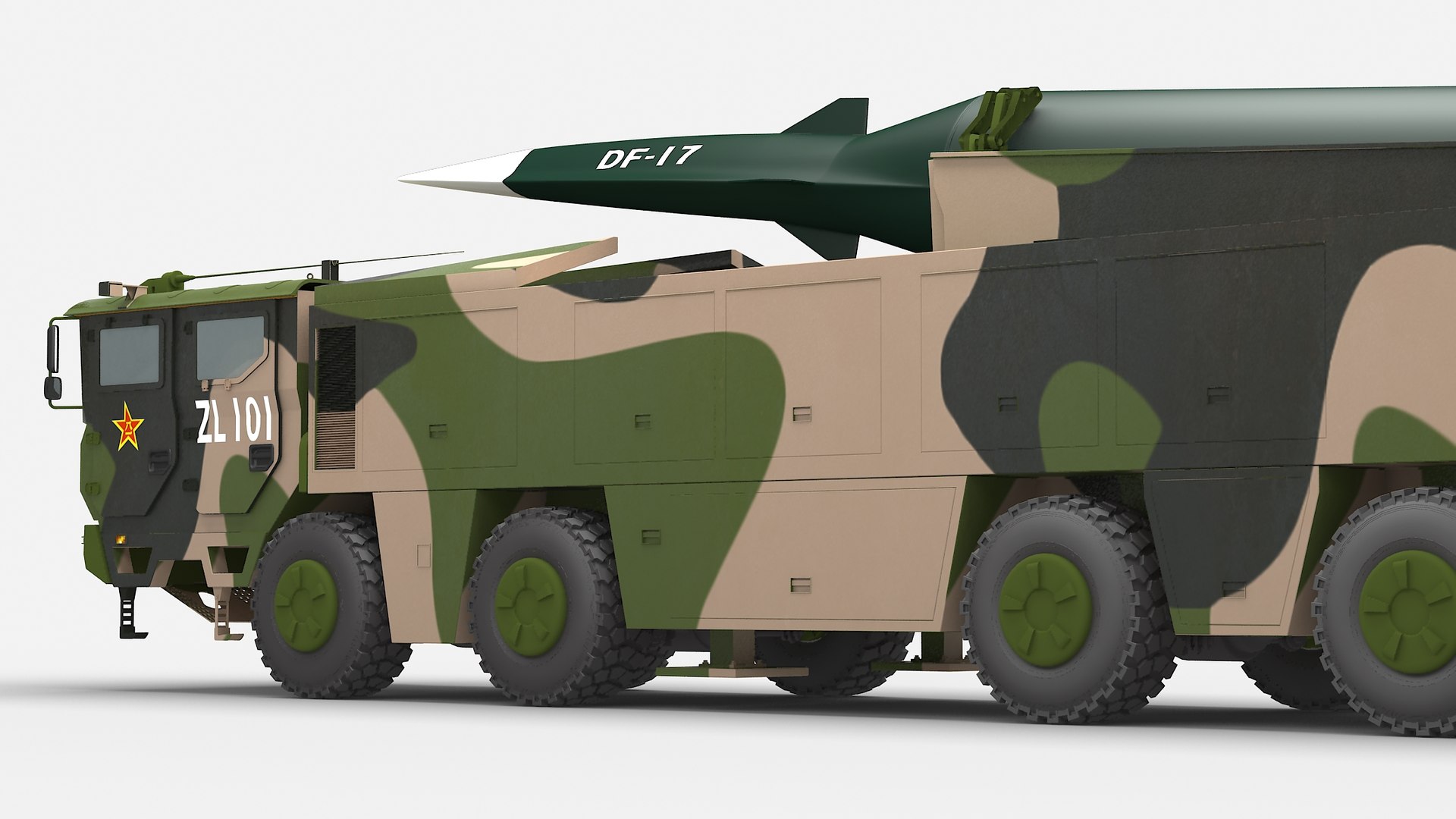 3D Chinese Df-17 Missile Model - TurboSquid 1490315
