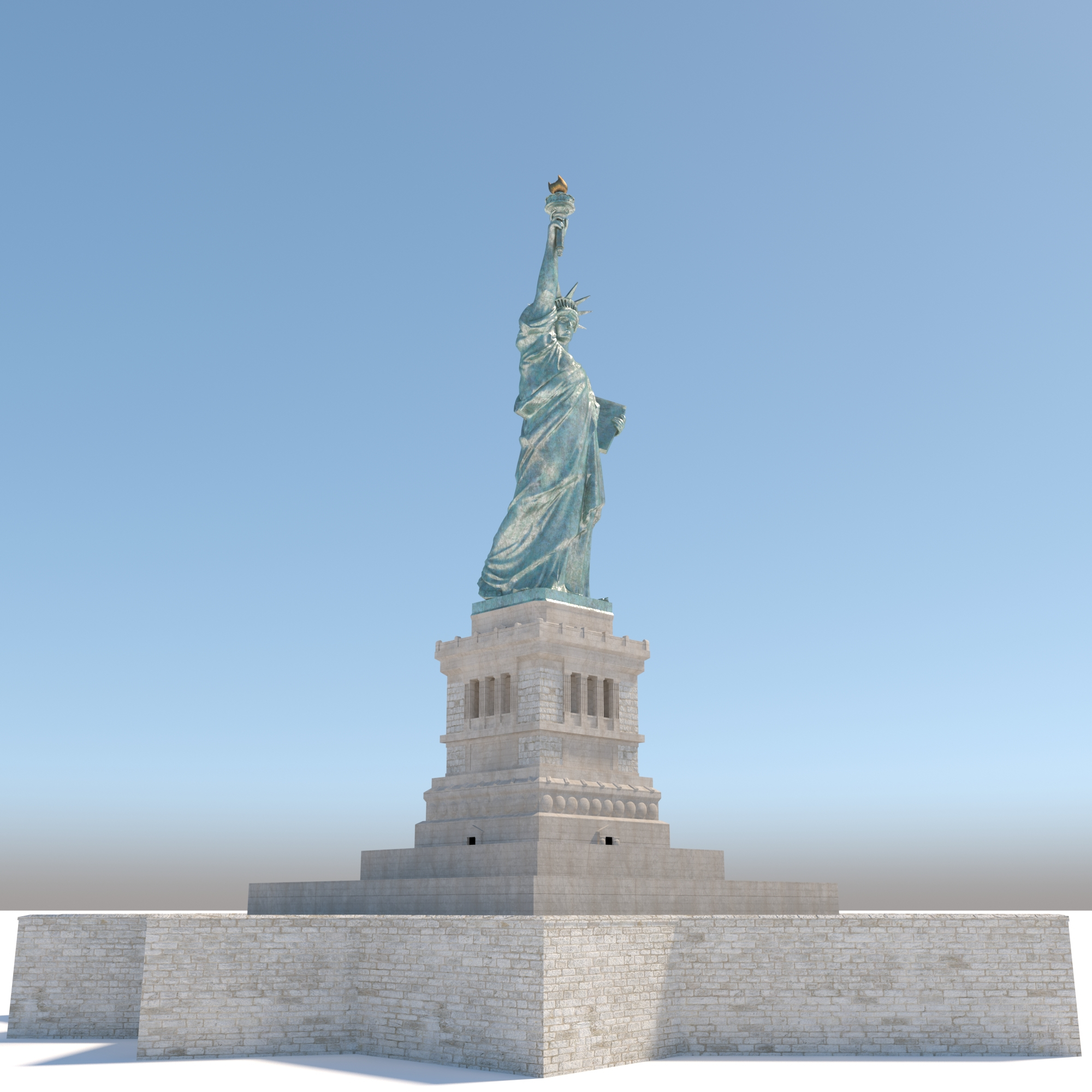 3D model Statue of Liberty in New York City - TurboSquid 1714108