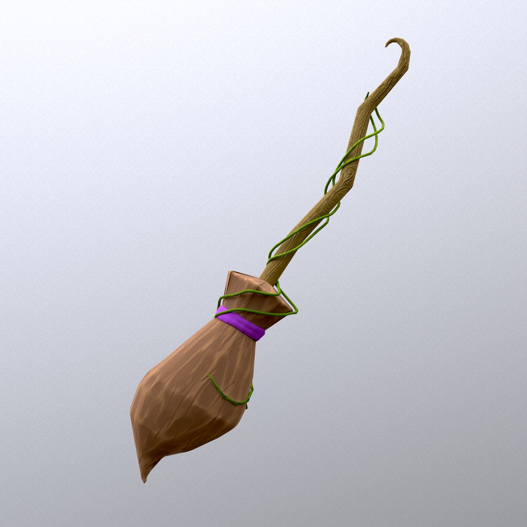 Low-poly Of Stylized WitchBroom Low-poly 3D Model 3D - TurboSquid 1865890