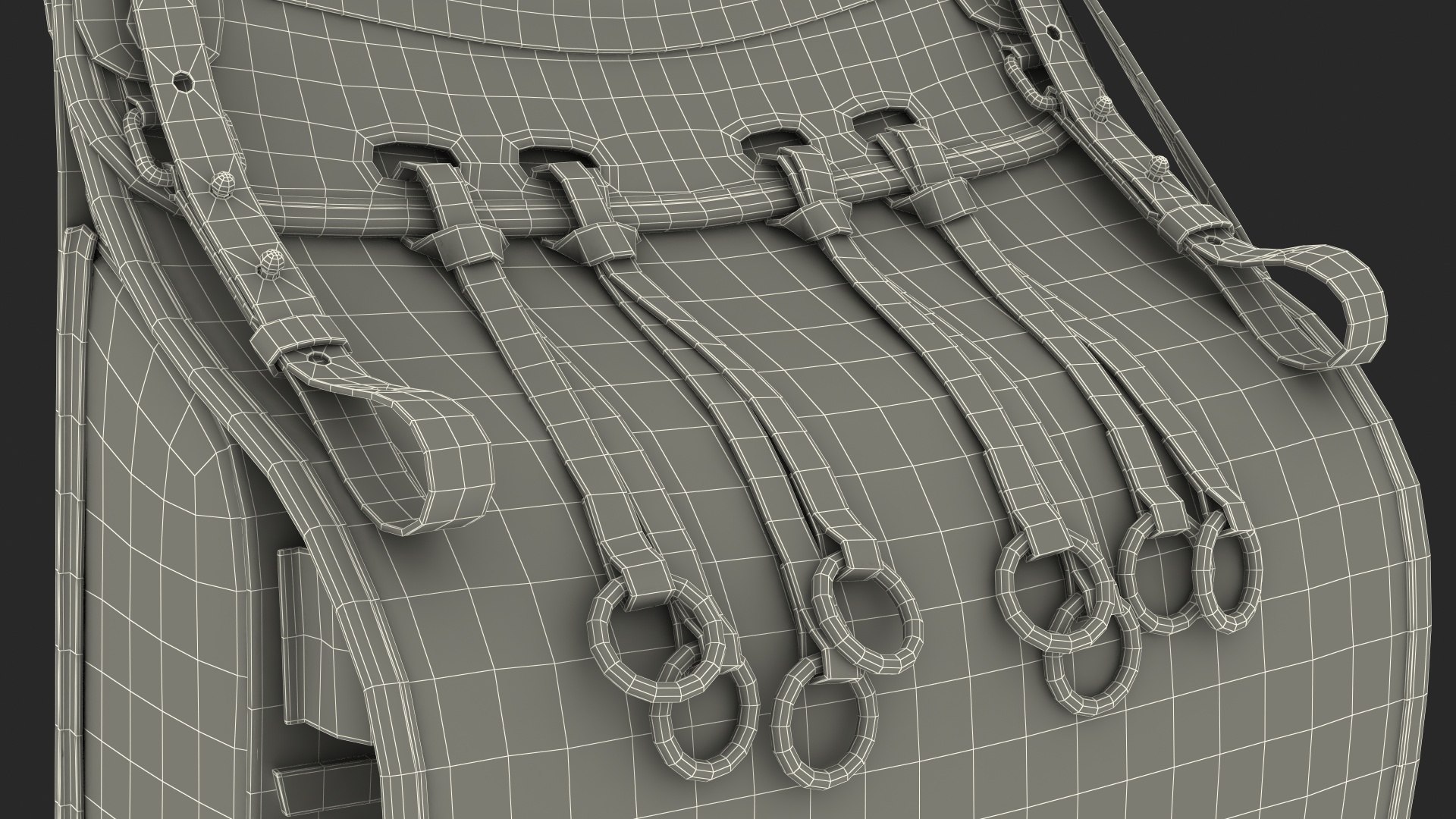 Green Vintage Leather Hunting Crossbody Bag 3D Model - TurboSquid 1958183