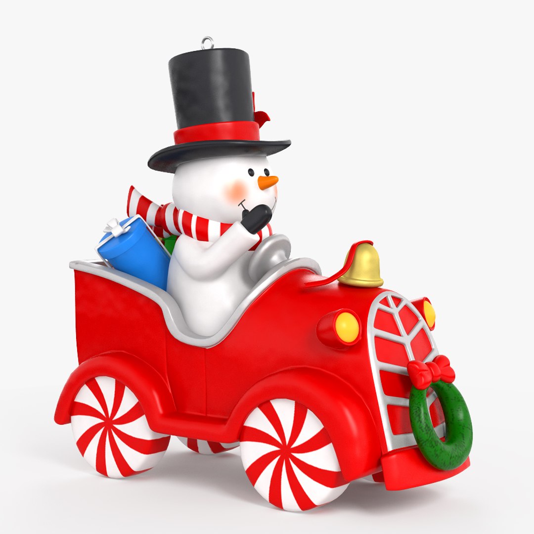 snow man snowman 3d max