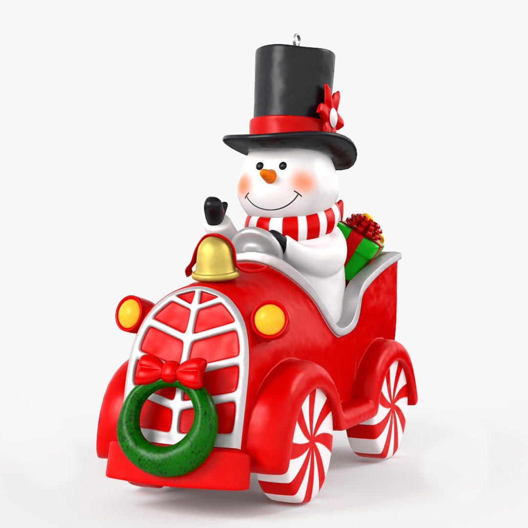 snow man snowman 3d max