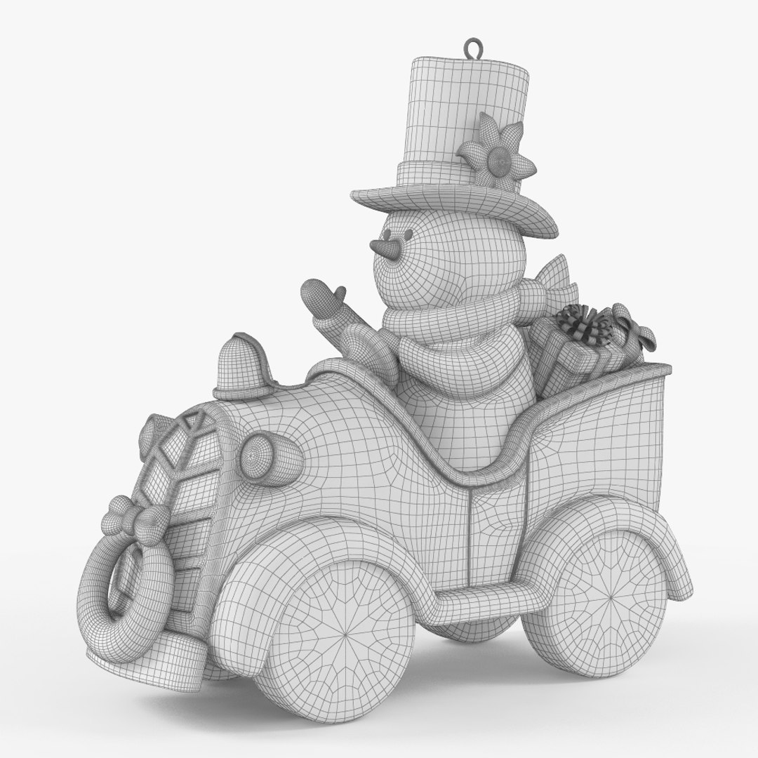 snow man snowman 3d max