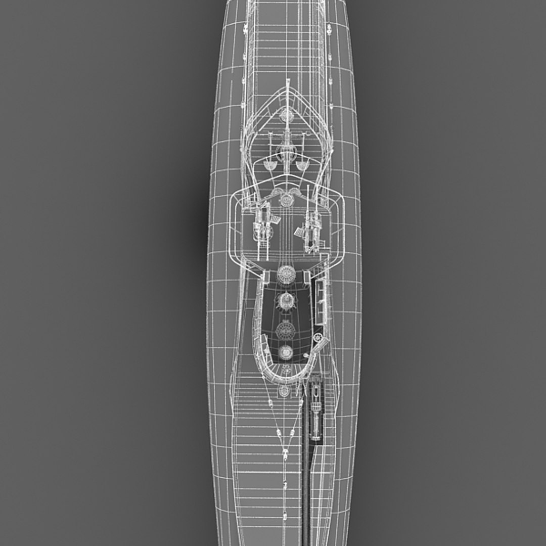 3d German Type Vii U-boat Model