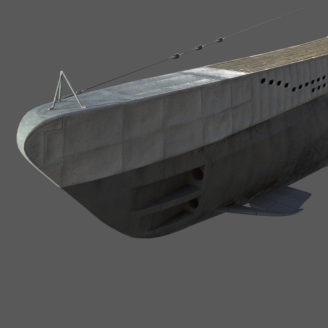 3d German Type Vii U-boat Model
