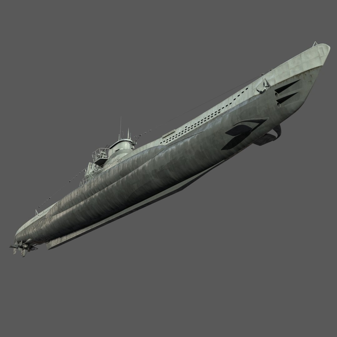 3d German Type Vii U-boat Model