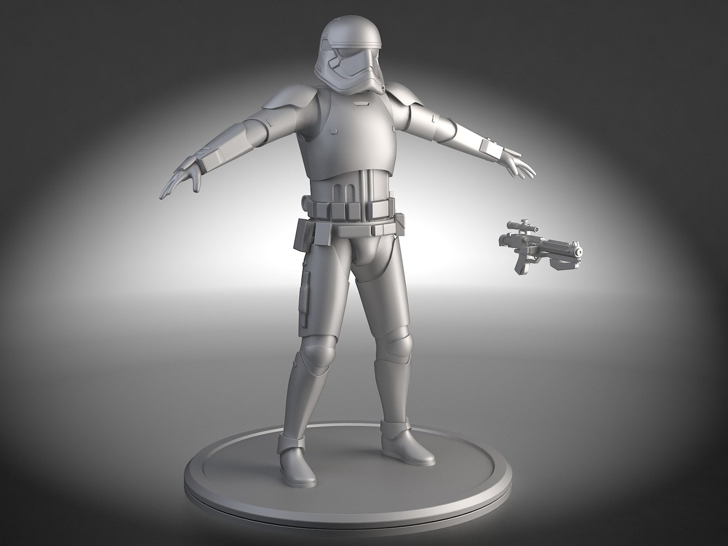 3d Model Dirty Storm Trooper