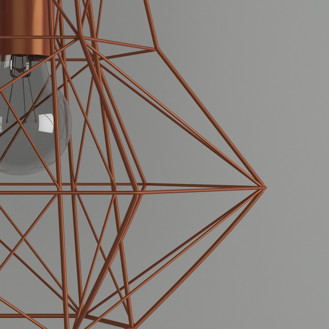 3D Copper Wire Mesh Light Model - TurboSquid 1274096