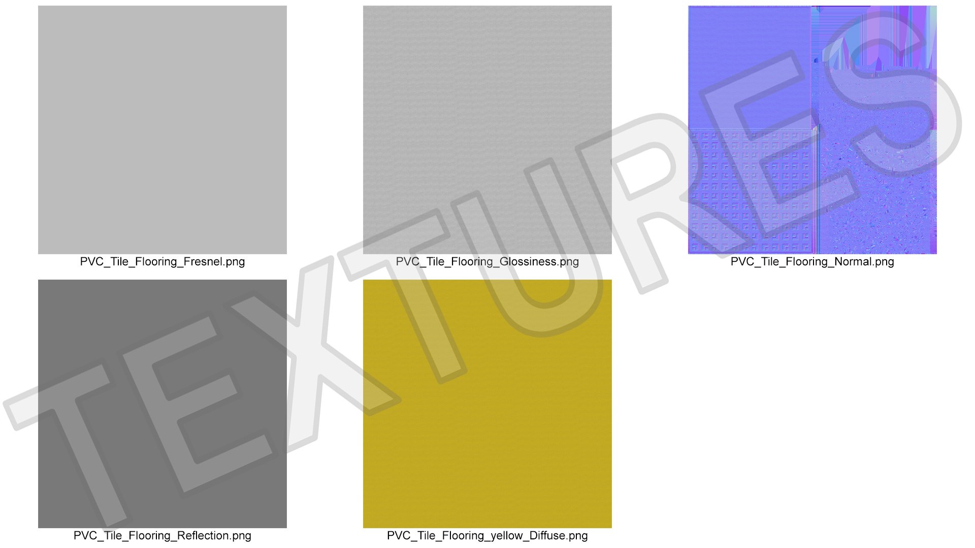 3D Interlocking Floor Mat Tile Yellow Model - TurboSquid 2234489