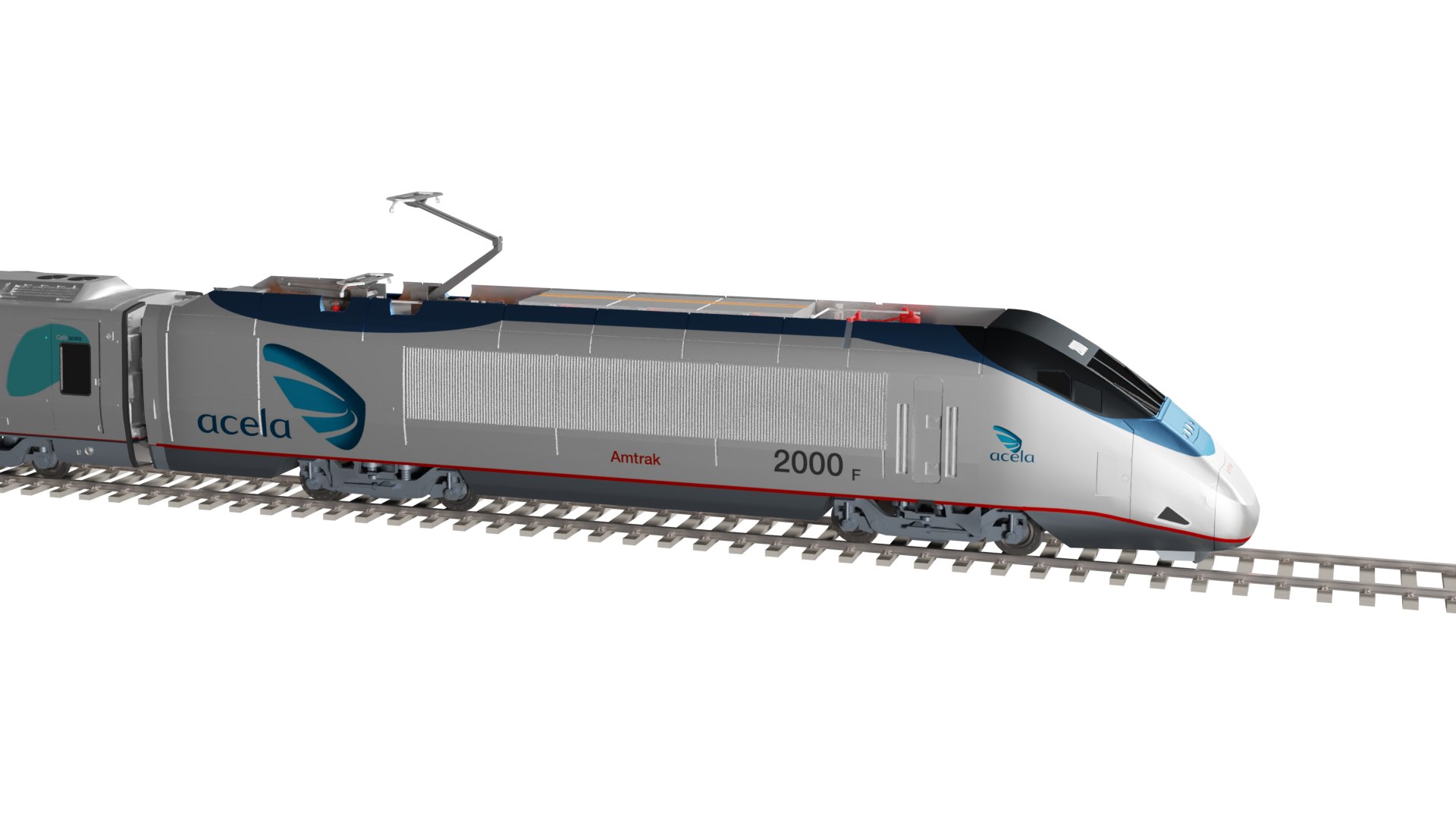 Acela Express Train Amtrak 3D - TurboSquid 1635789