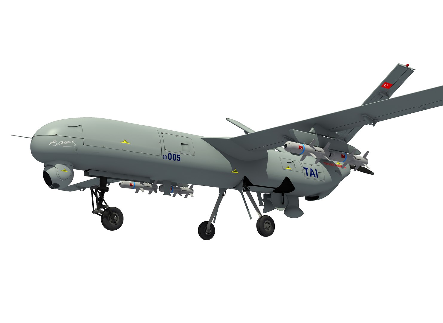 3D Model Uav Anka Turkish - TurboSquid 1394634