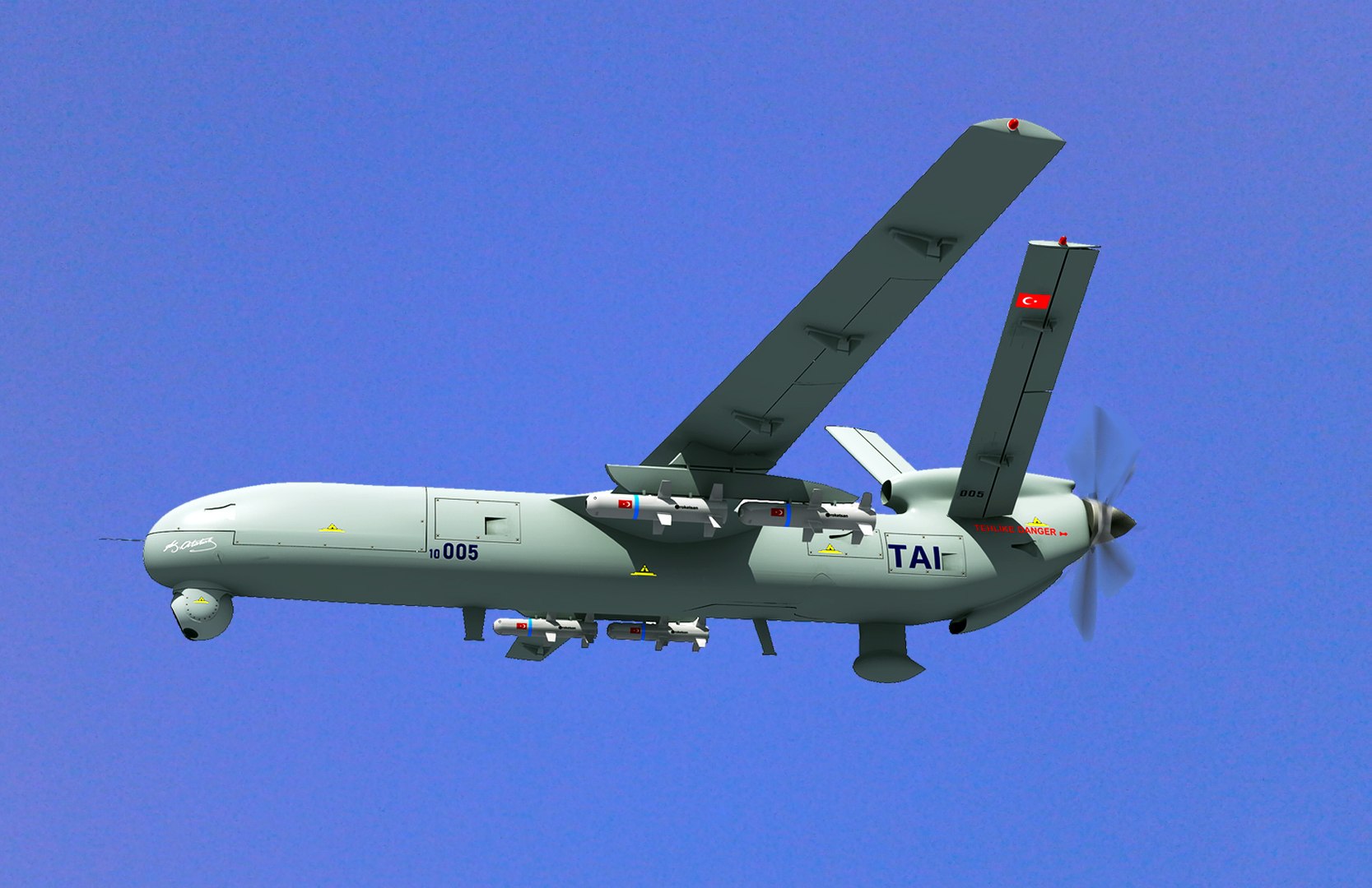 3D Model Uav Anka Turkish - TurboSquid 1394634