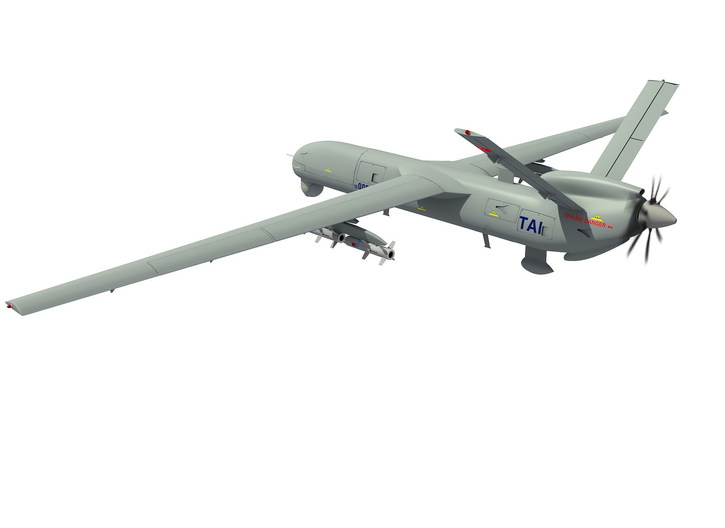 3D Model Uav Anka Turkish - TurboSquid 1394634