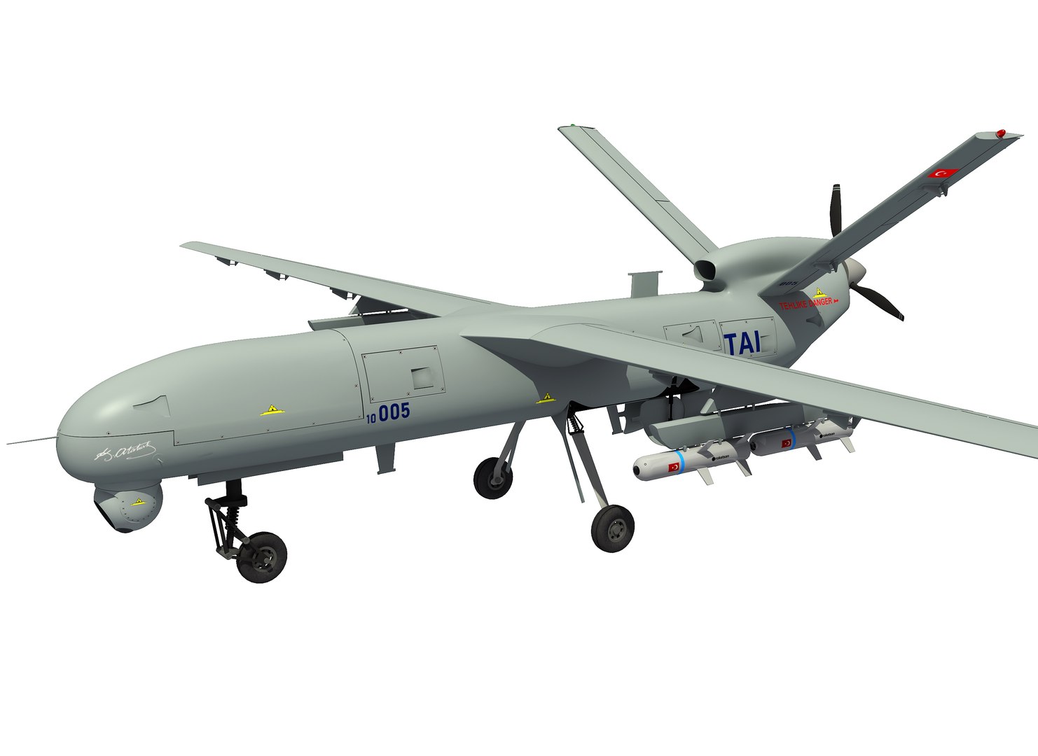 3D Model Uav Anka Turkish - TurboSquid 1394634