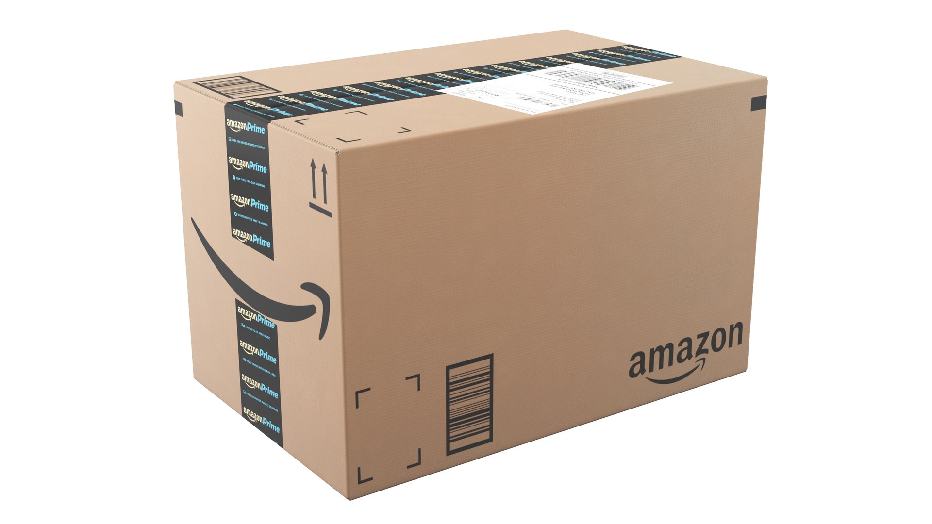 3D Amazon Parcels Box 43x28x28cm - TurboSquid 1990818