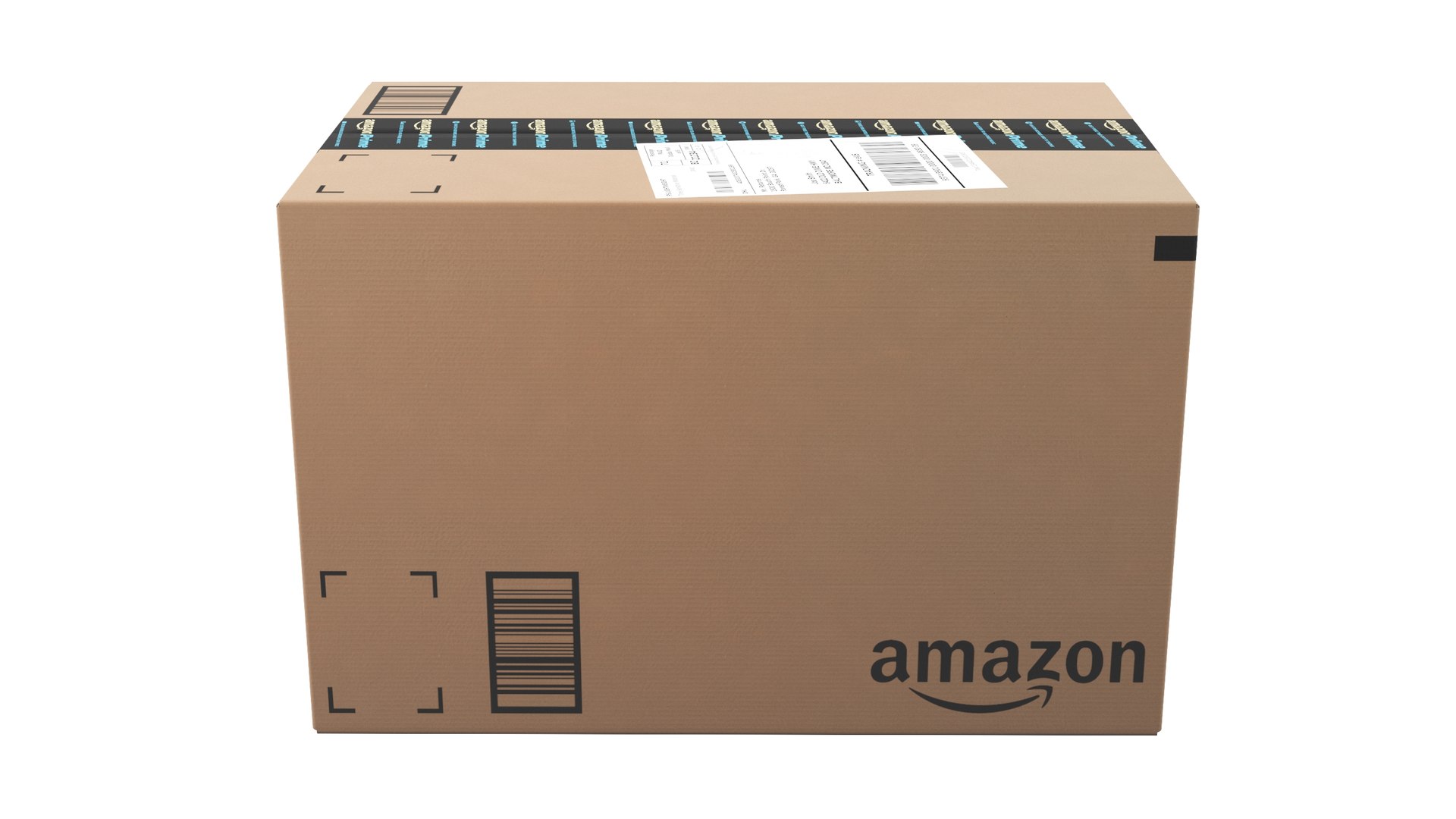 3D Amazon Parcels Box 43x28x28cm - TurboSquid 1990818
