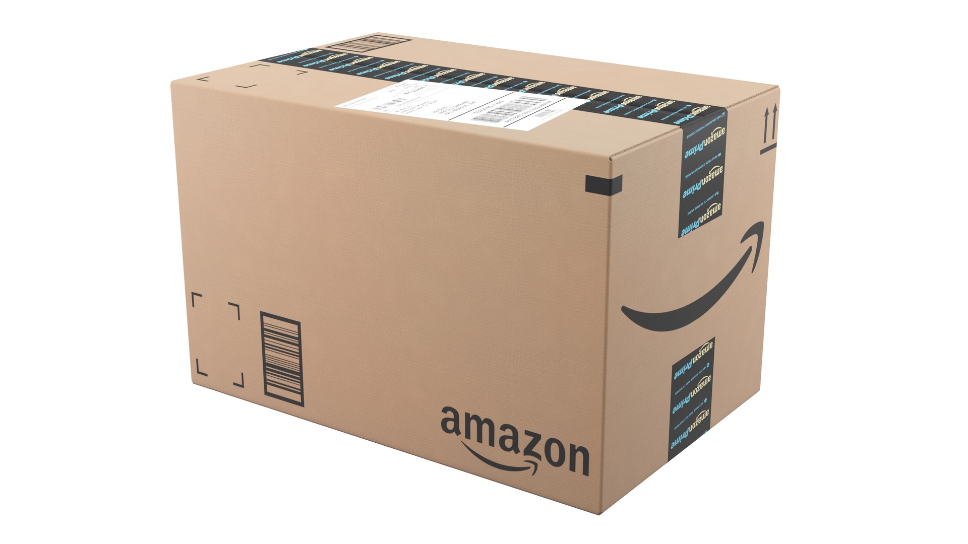 3D Amazon Parcels Box 43x28x28cm - TurboSquid 1990818