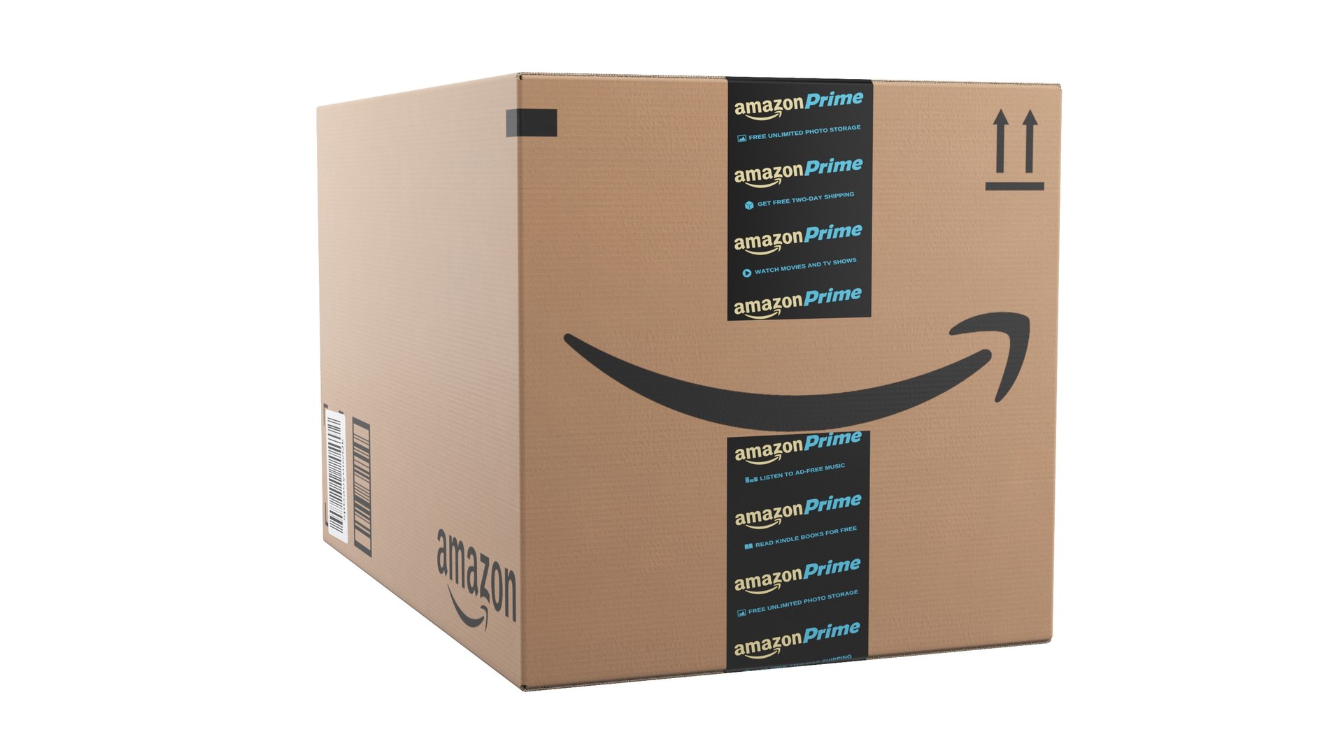 3D Amazon Parcels Box 43x28x28cm - TurboSquid 1990818