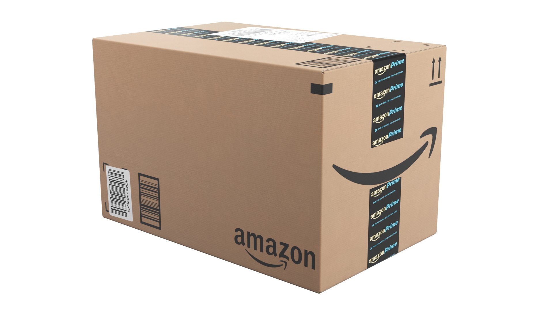 3D Amazon Parcels Box 43x28x28cm - TurboSquid 1990818
