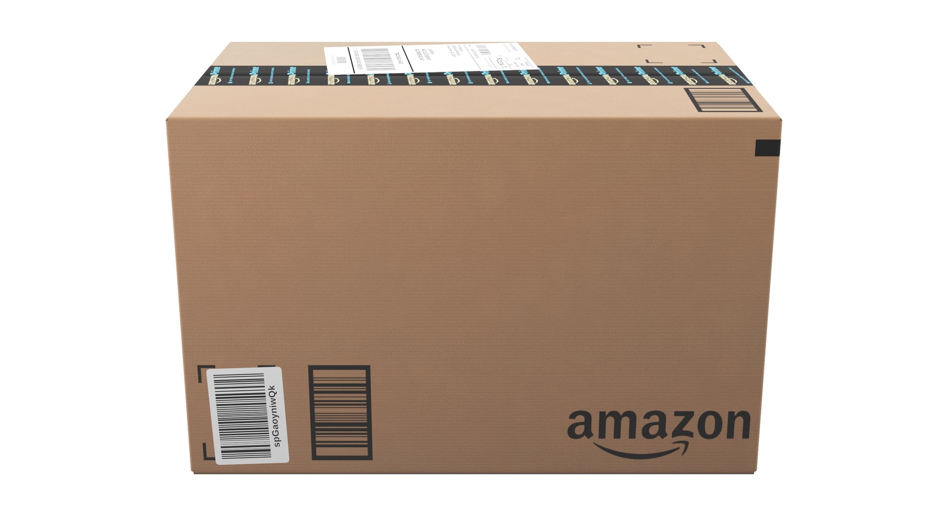 3D Amazon Parcels Box 43x28x28cm - TurboSquid 1990818