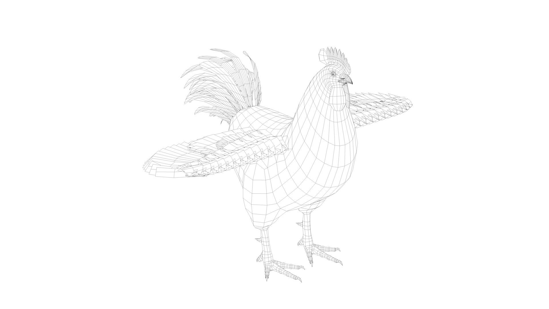 Bird Rooster Model - TurboSquid 1536949