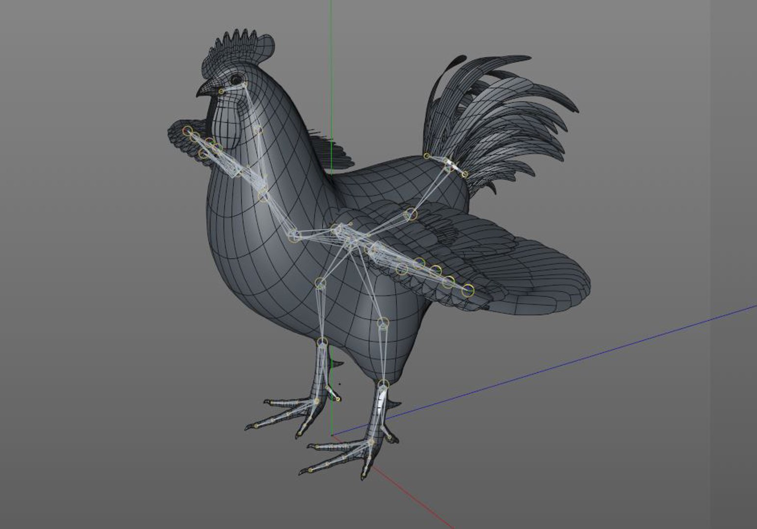 Bird Rooster Model - TurboSquid 1536949