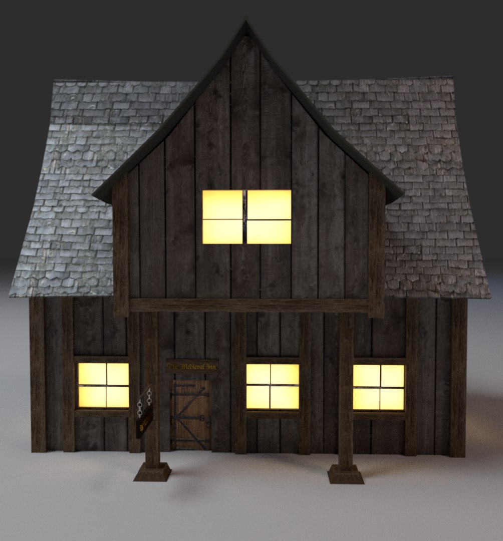 3d Model Medieval Inn
