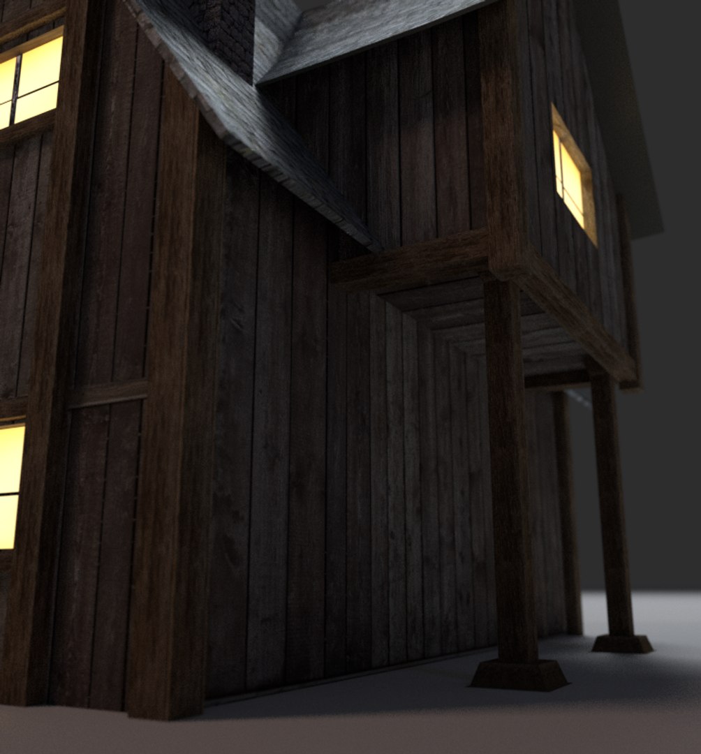 3d Model Medieval Inn