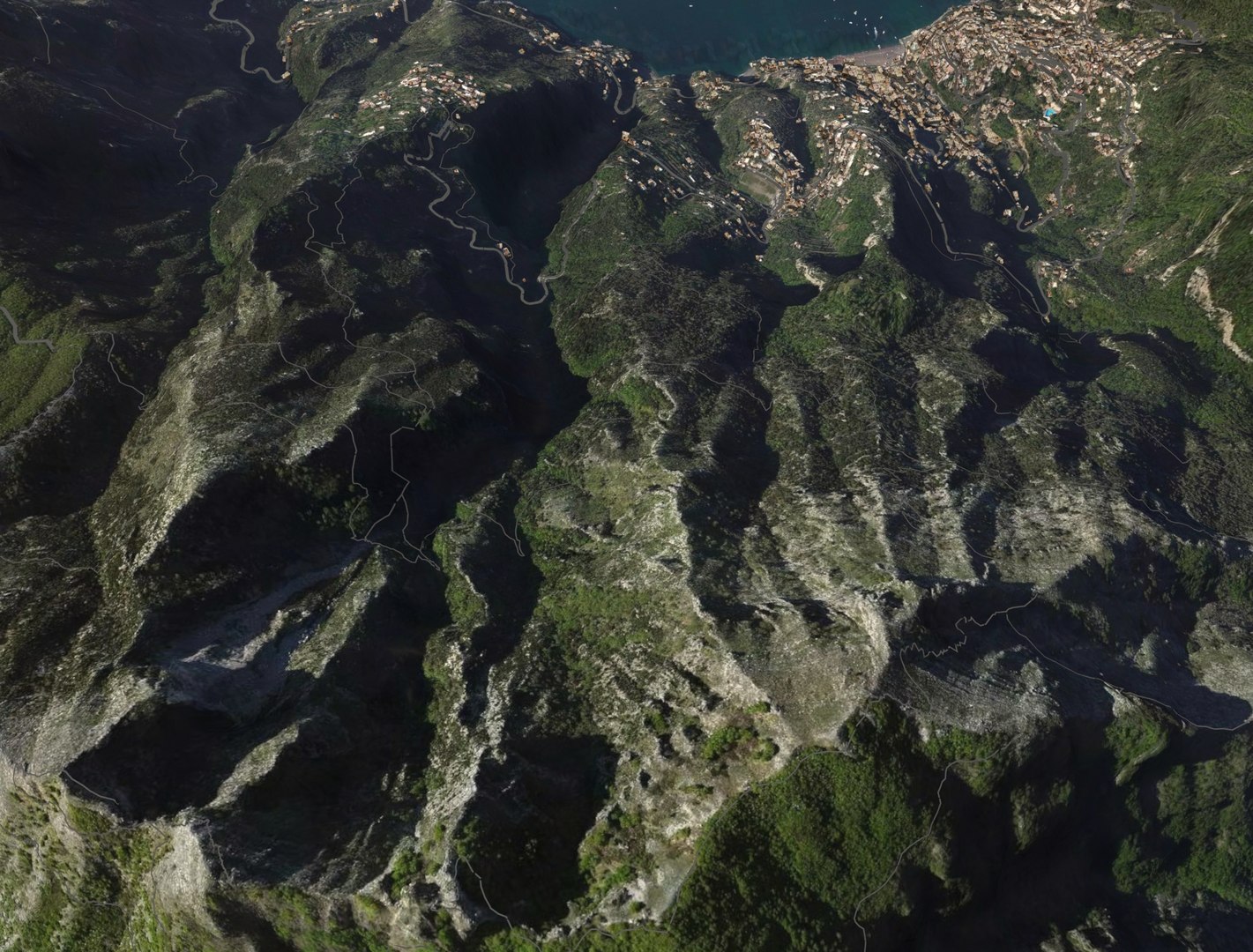 Positano Italy Mountain Landscape 3D Model - TurboSquid 1605223