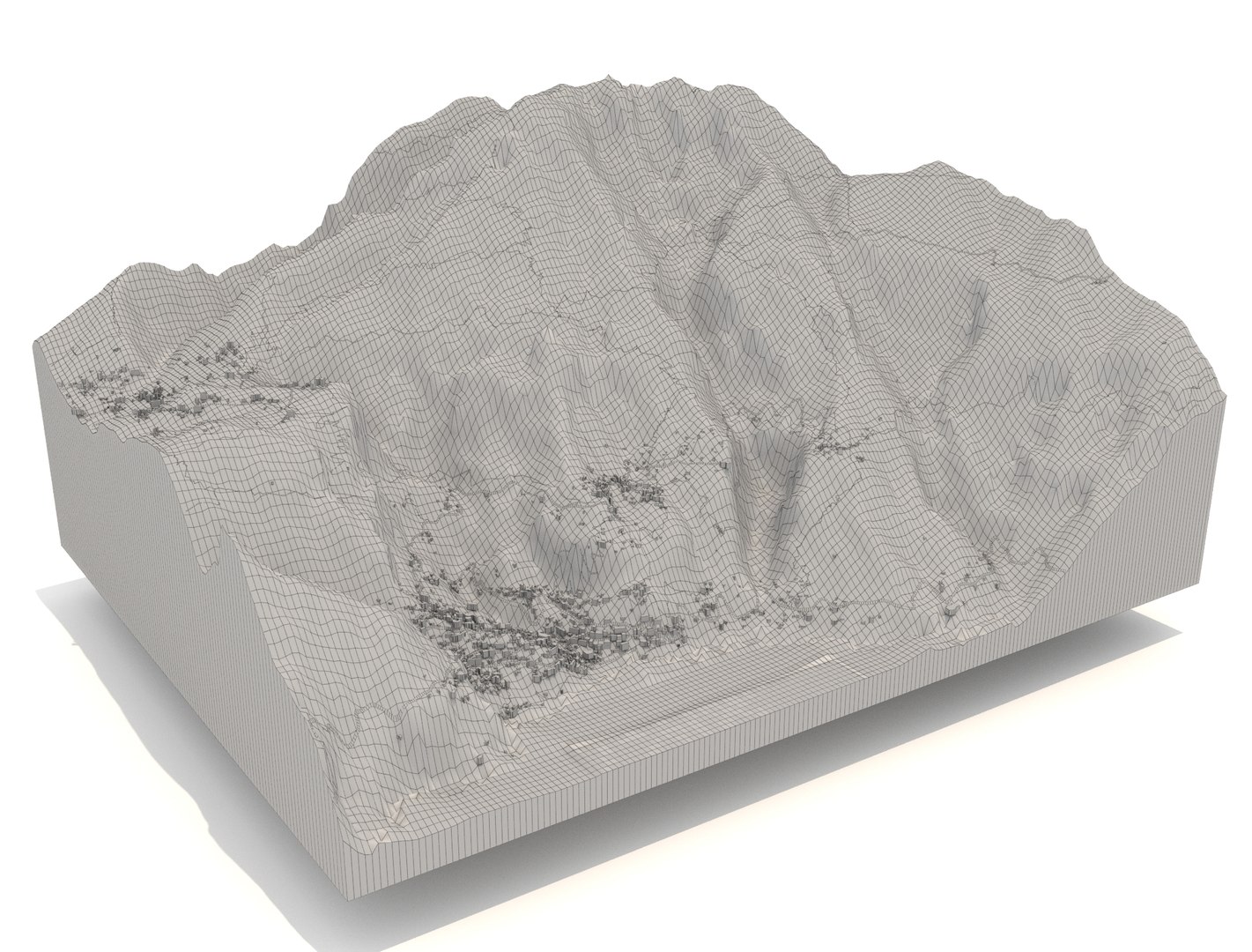 Positano Italy Mountain Landscape 3D Model - TurboSquid 1605223