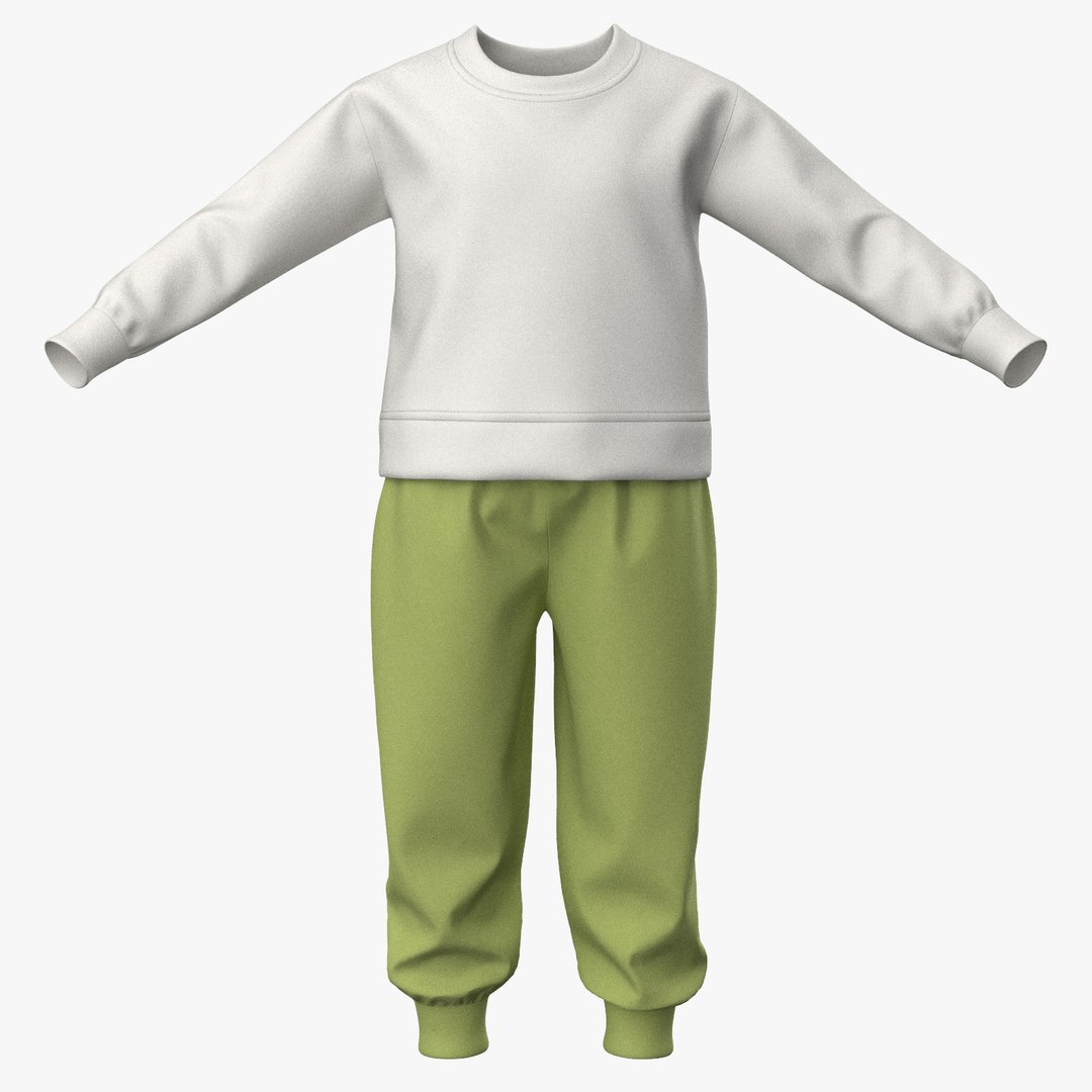 Sweater And Pants Baby PBR 3D - TurboSquid 2184031