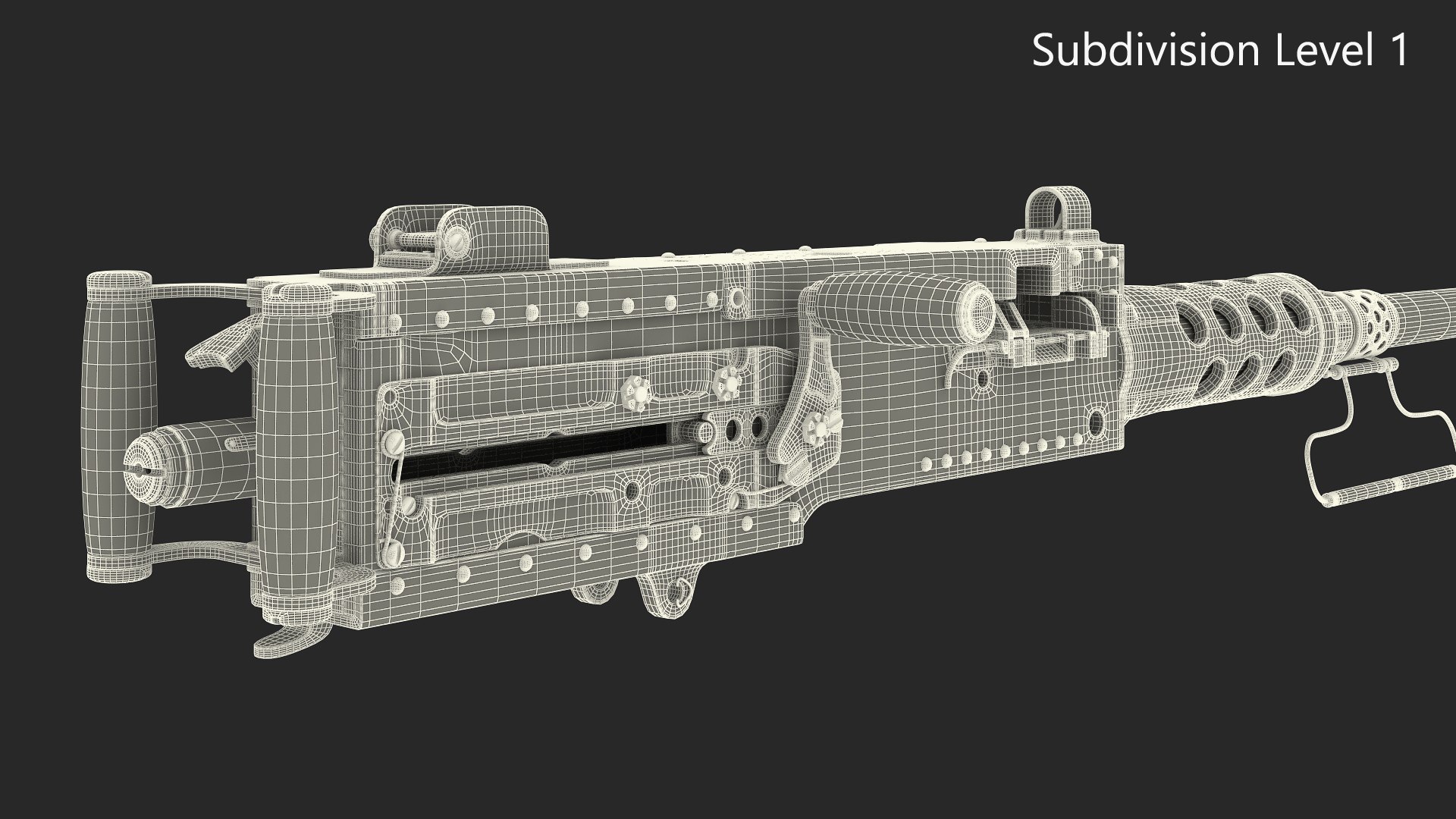 Defensive Fortification Bunker With Heavy Machine Gun 3D Model ...