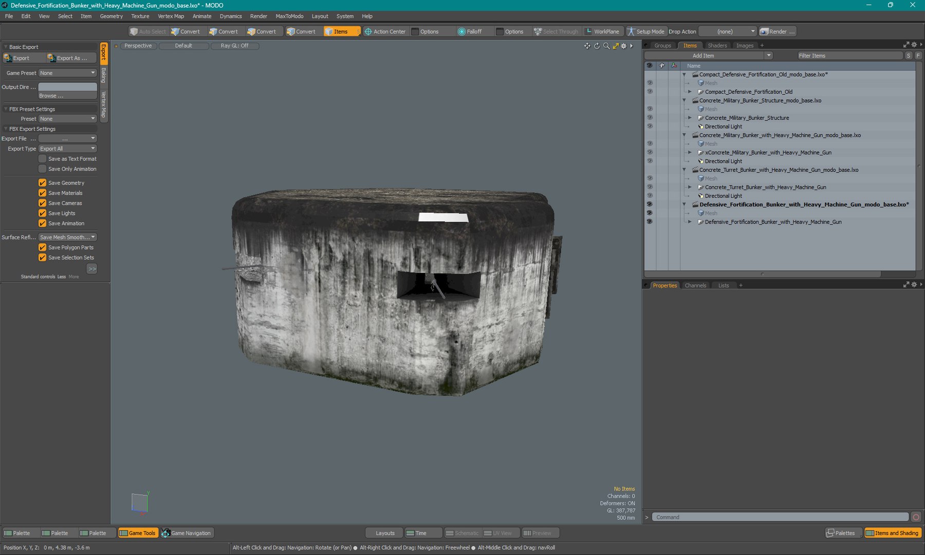 Defensive Fortification Bunker With Heavy Machine Gun 3D Model ...