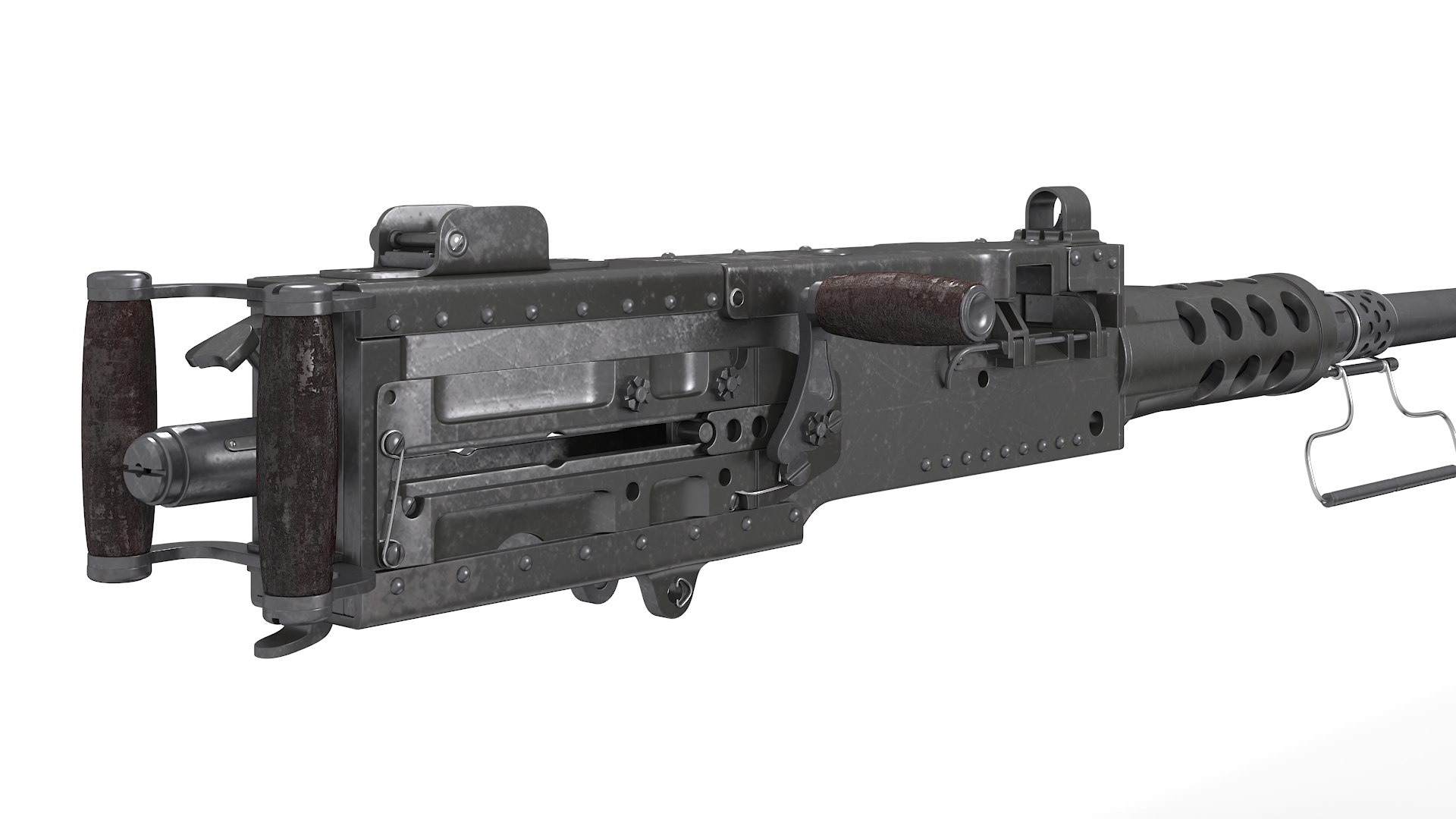 Defensive Fortification Bunker With Heavy Machine Gun 3D Model ...